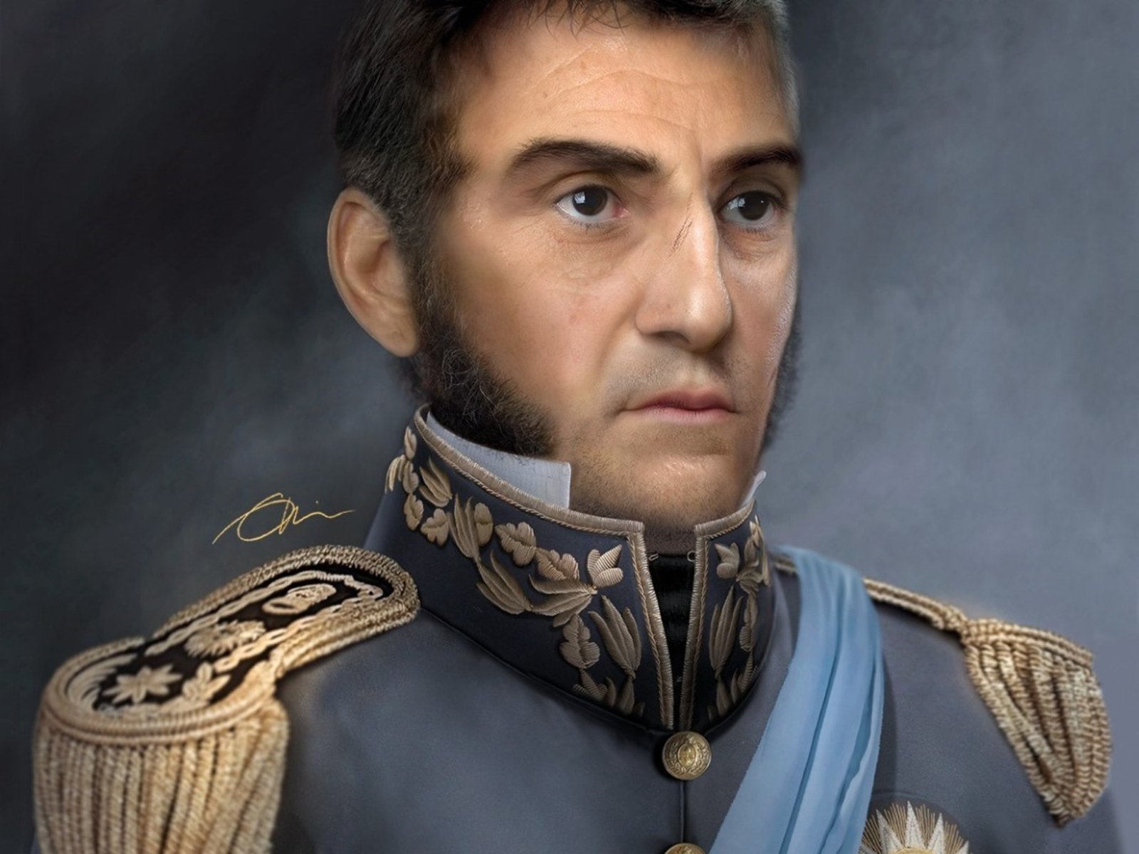 Cuál es el nombre completo del General San Martín en la historia